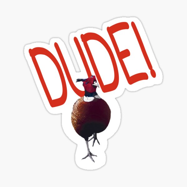 "Just Dude!" Sticker for Sale by cameoivory | Redbubble