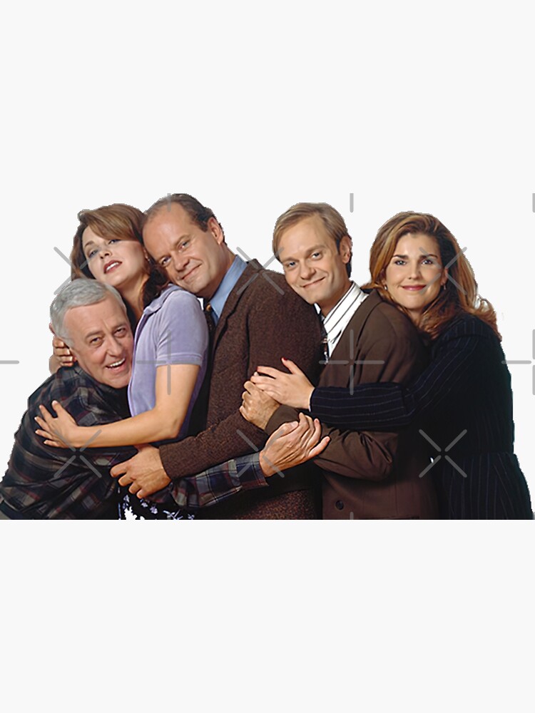 "Frasier - Cast" Sticker for Sale by sinnamonrolled | Redbubble