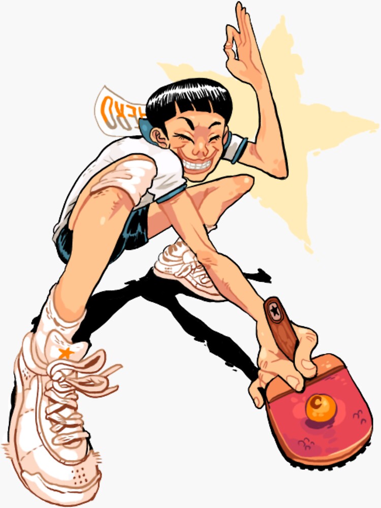 "Ping Pong the Animation" Sticker for Sale by bxcjeielop | Redbubble