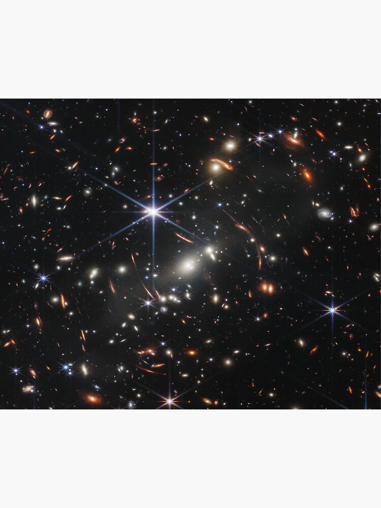 Pegatina «NASA James Webb Galaxy Cluster Deep Field SMACS 0723 Editar ...