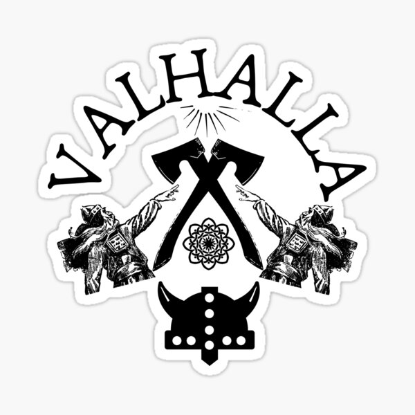 "Valhalla" Sticker for Sale by STIGPhotoDesign | Redbubble
