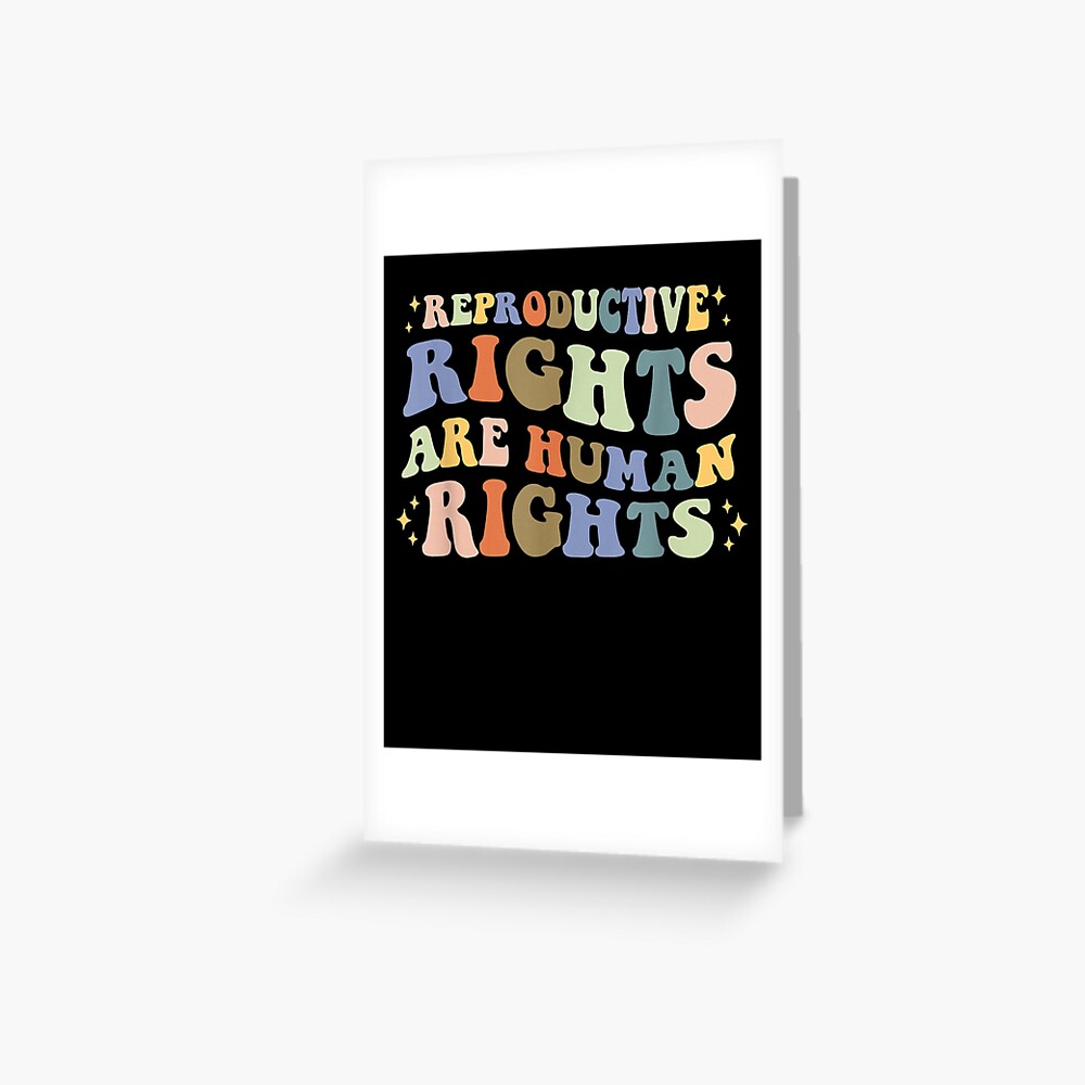 "Aesthetic Reproductive Rights Are Human Rights Feminist" Greeting Card ...