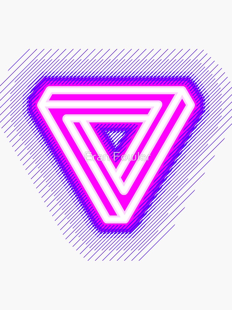 "Pink Triangle" Sticker for Sale by eranfowler | Redbubble