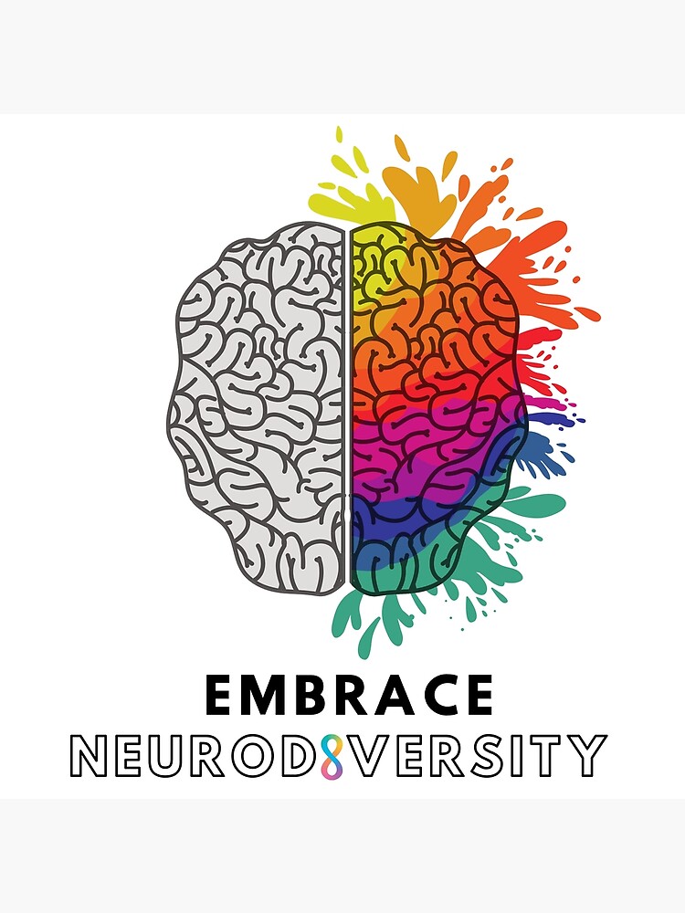 "Embrace Neurodiversity - black text" Poster for Sale by Autie-Couture ...
