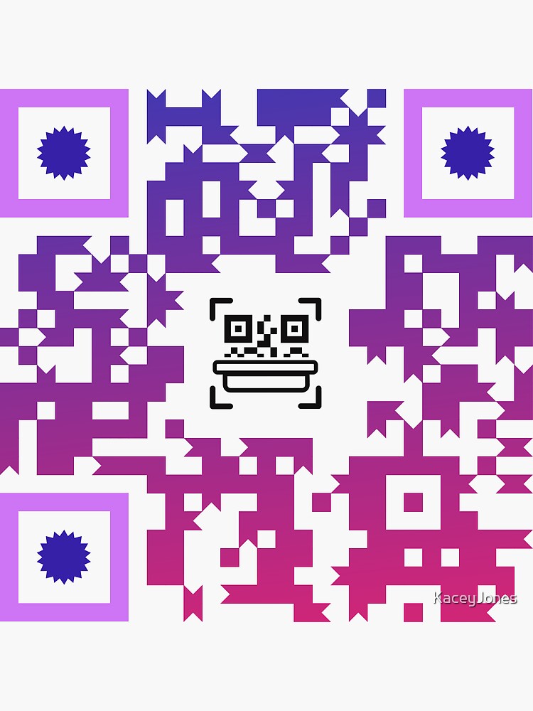 "Mystery QR code " Sticker for Sale by KaceyJones | Redbubble