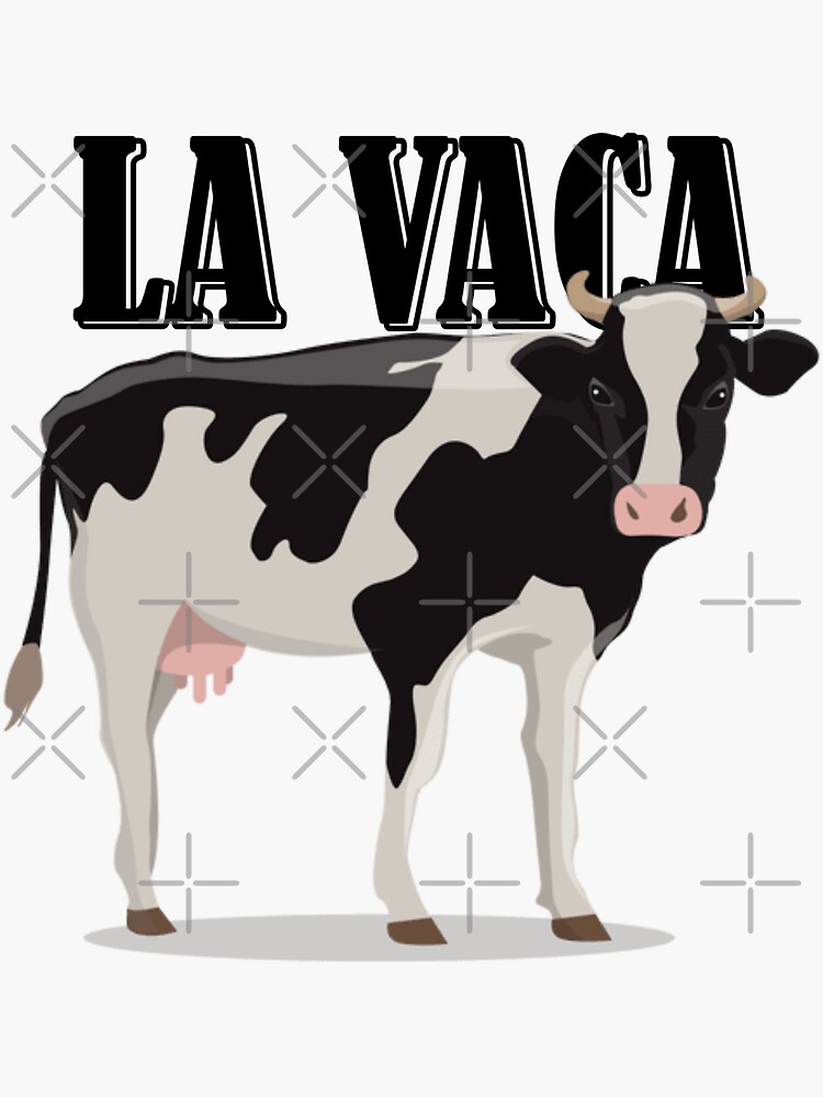 "La vaca" Sticker for Sale by Redkiwii | Redbubble