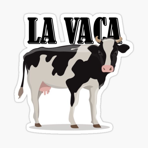"La vaca" Sticker for Sale by Redkiwii | Redbubble