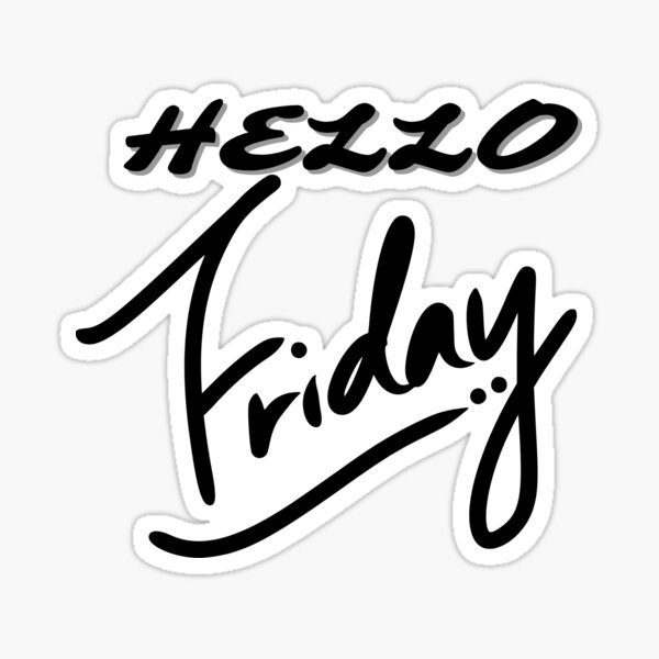 " FRIDAY EVE MEME T-SHIRTY" Sticker for Sale by Rida-Bahallou | Redbubble