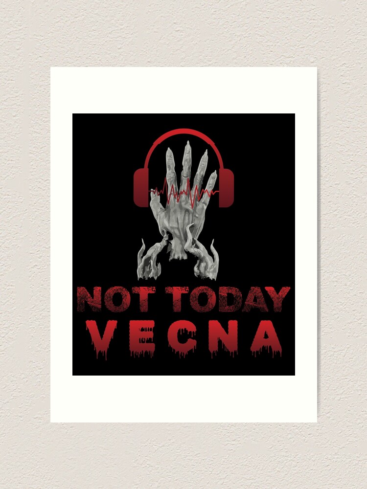 "Not today Vecna, eddie munson Stranger Things, Running up" Art Print ...