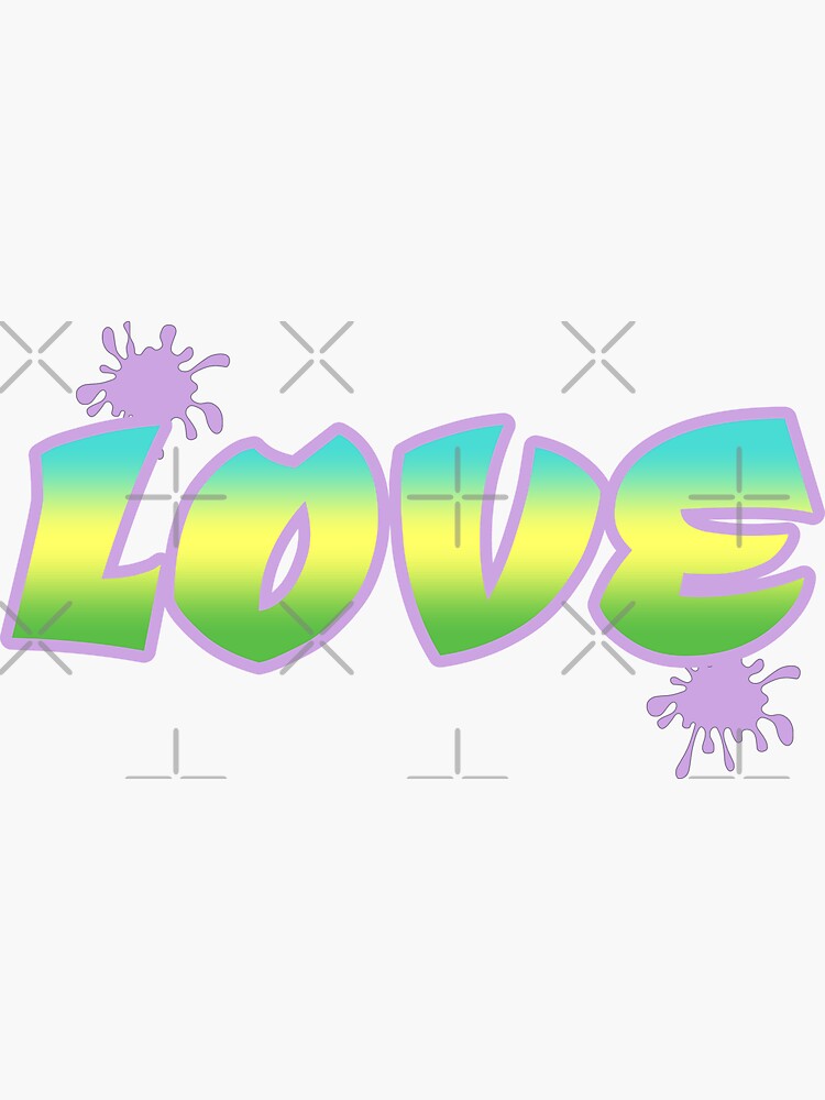 "Graffiti letters - Love" Sticker for Sale by Arynae | Redbubble