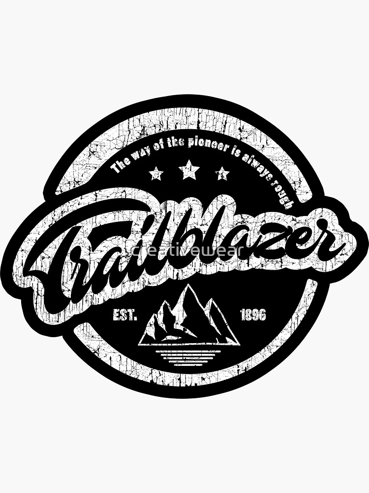 "Trailblazer Badge" Sticker by creativewear | Redbubble