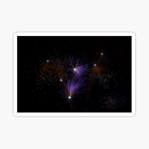 "Fireworks" Sticker for Sale by cmphotographs | Redbubble