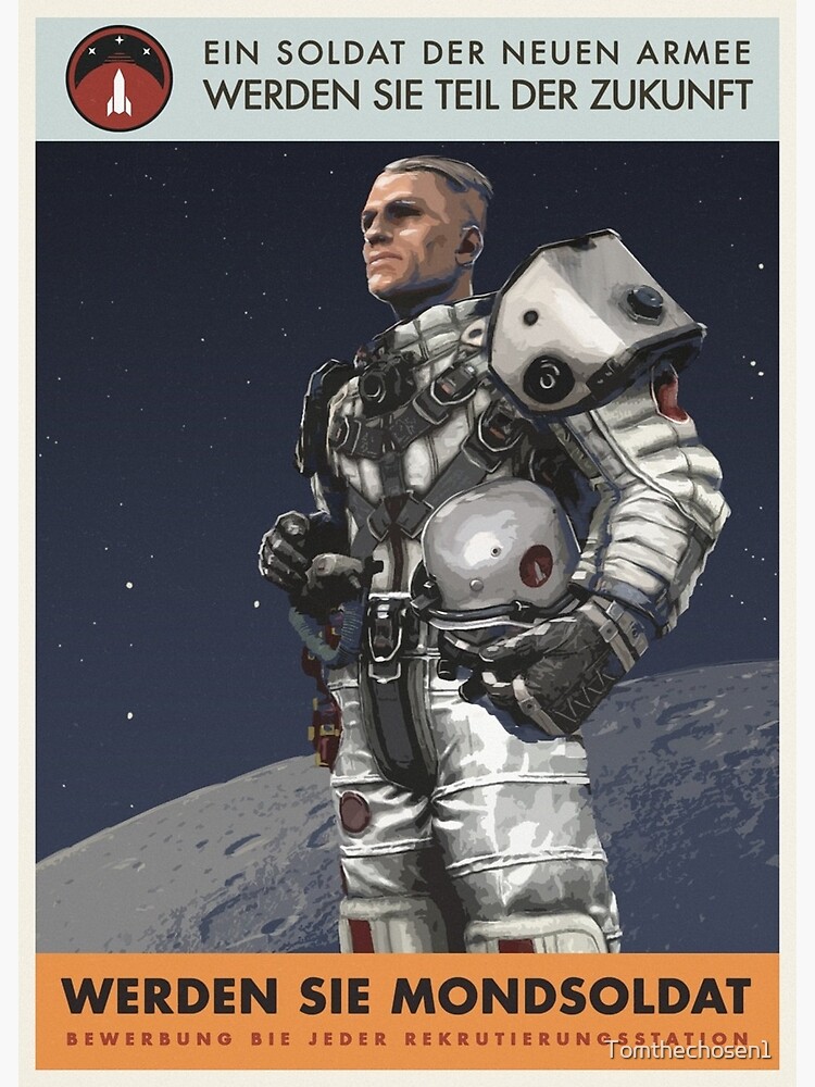 "Ein Soldat, Mondsoldat" Poster for Sale by Tomthechosen1 | Redbubble