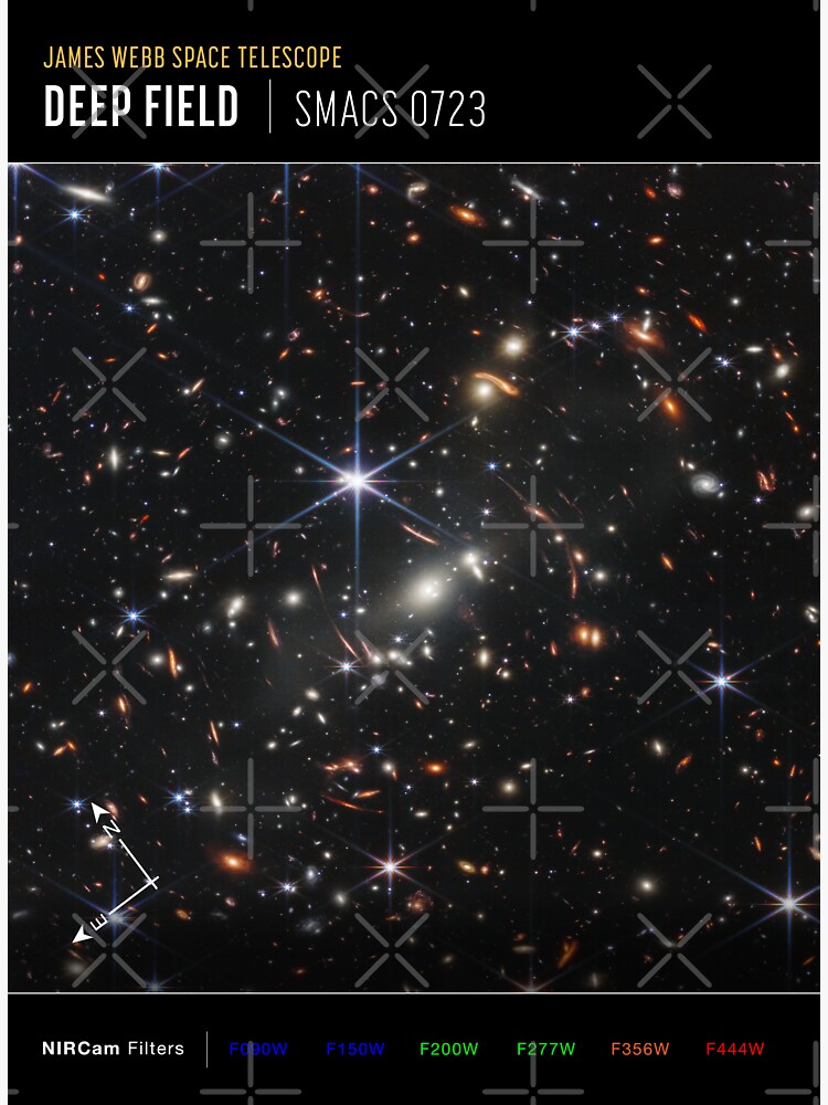 "JWST SMACS 0723 (Compass Image) 2022" Sticker for Sale by ...