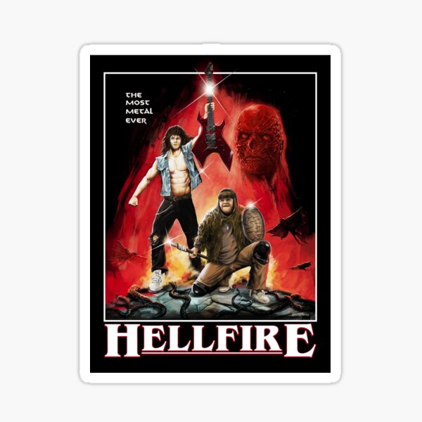 "Hellfire" Sticker for Sale by ScottyBatesArt | Redbubble