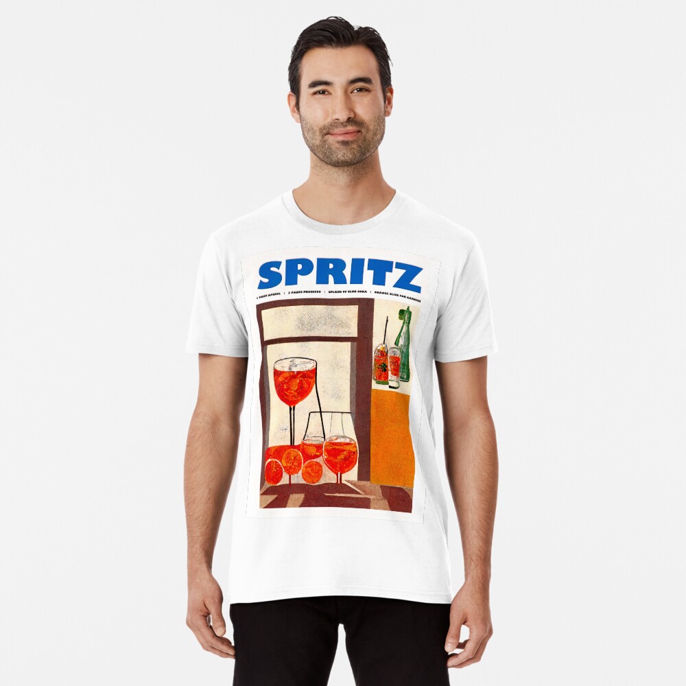 "Retro Classic Spritz Poster Drinks at Home Homebar, Kitchen Bar Prints ...