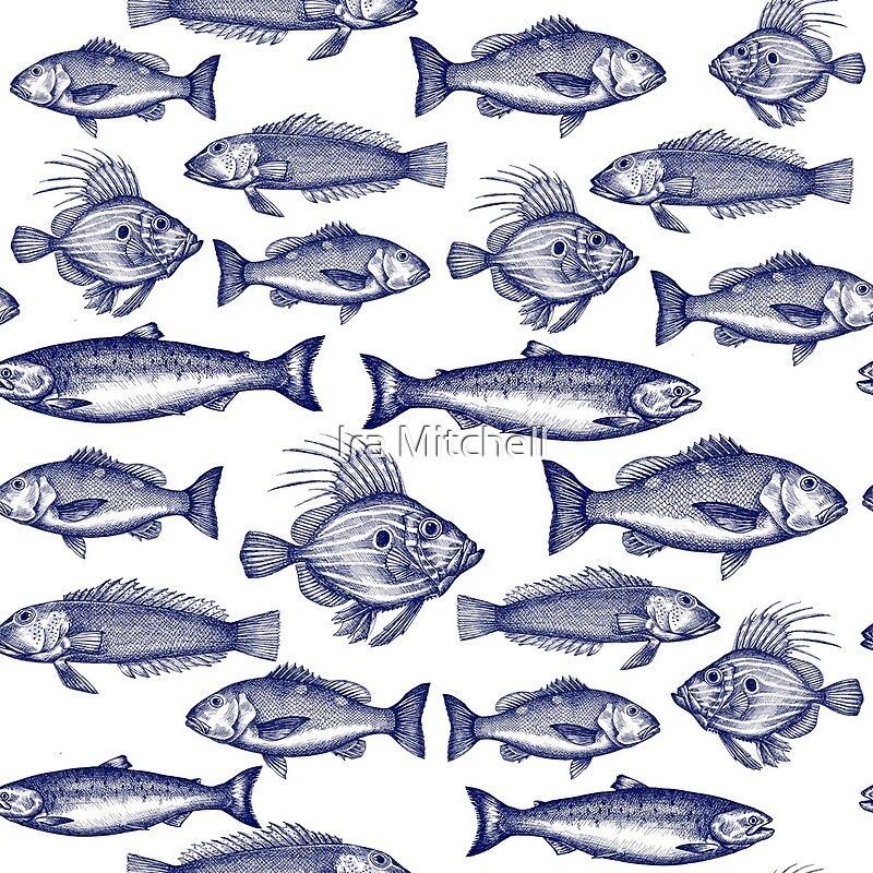 "Fish of Pacifica " by Ira Mitchell | Redbubble