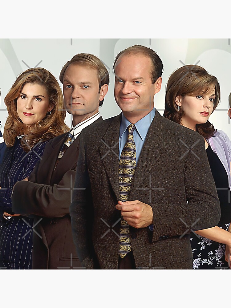 "Frasier-cast" Sticker for Sale by sinnamonrolled | Redbubble