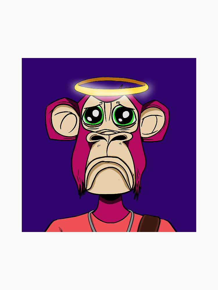 "NTF Art Ape Deep 2D" Sticker for Sale by NFTsboy22 | Redbubble