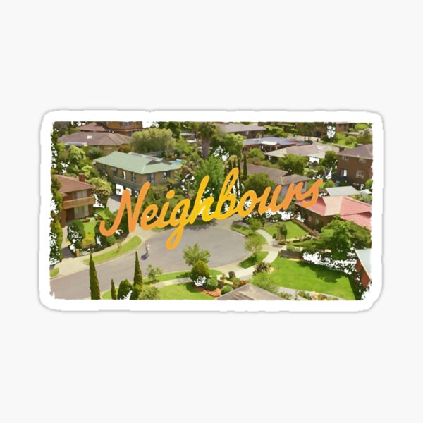 "Neighbours Logo" Sticker for Sale by LarryJensenf | Redbubble