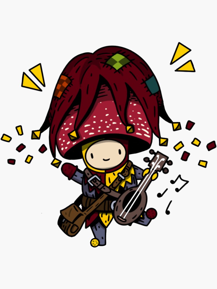 "jester mushroom" Sticker for Sale by RulitosThomas | Redbubble