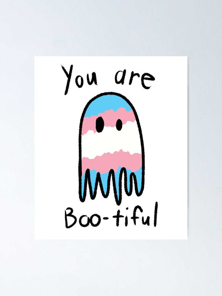 "Ghost Pride - Transgender" Poster for Sale by AlienCatStore | Redbubble