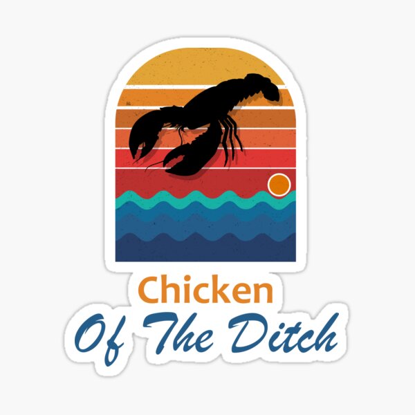 "chicken of the ditch retro vintage - Sunset Art" Sticker for Sale by ...