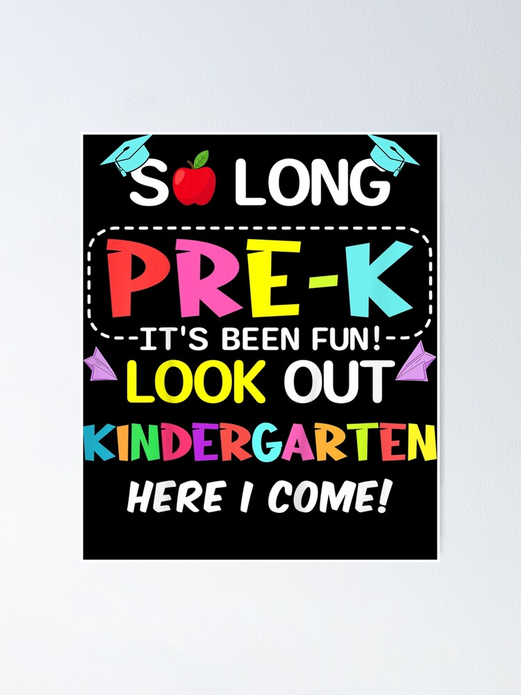 Pre K Graduation Poster Ideas