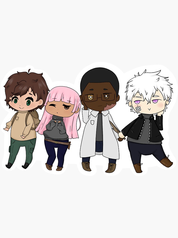 "Chibi Gang" Sticker for Sale by Lorelei-jensen | Redbubble