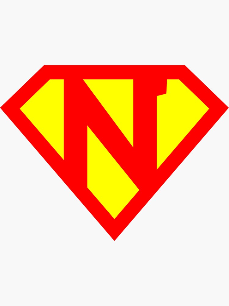 "Letter N Vol.4 a-z Super Letter " Sticker for Sale by mancaveshirts ...
