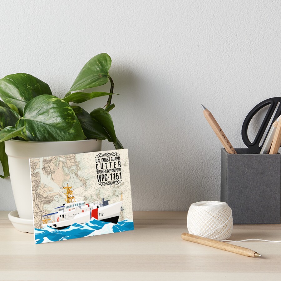 "Chart Art - Coast Guard Cutter Warren Deyampert (WPC-1151)" Art Board ...