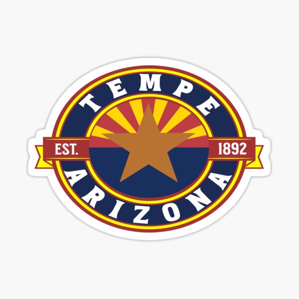 "Tempe Arizona Seal - White" Sticker for Sale by FLCdesigns | Redbubble