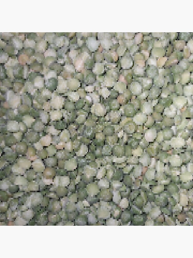 "16-Bit Pixel Food Pattern: Dry Split Peas" Sticker for Sale by ...