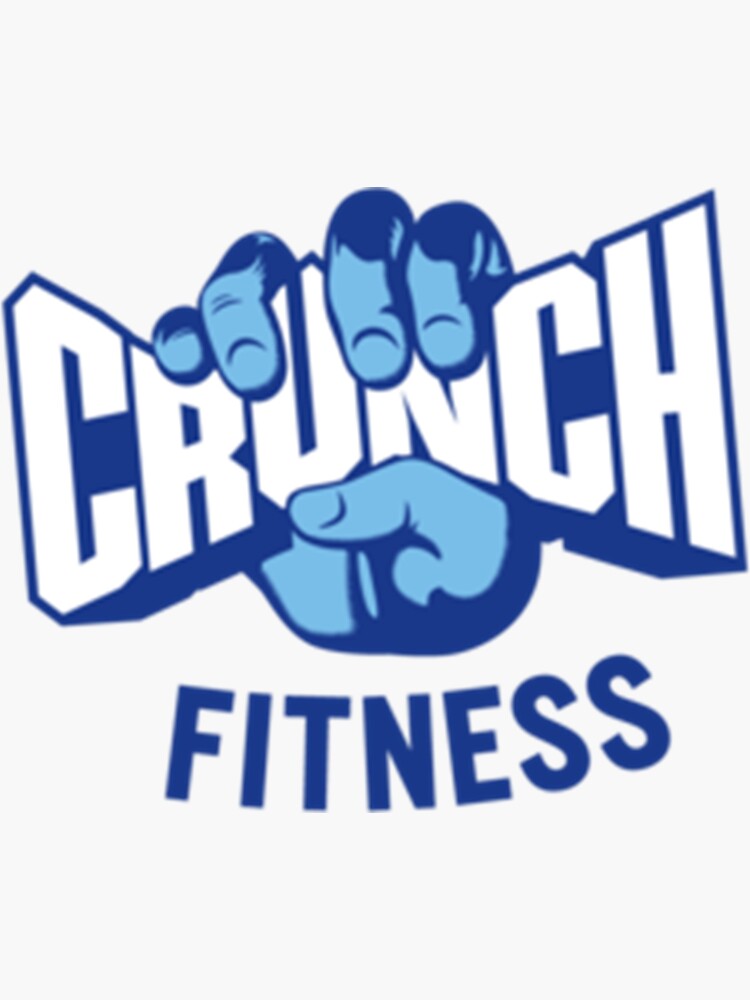 "Crunch Fitness Gym Logo (Blue) Active " Sticker for Sale by josalge5 ...