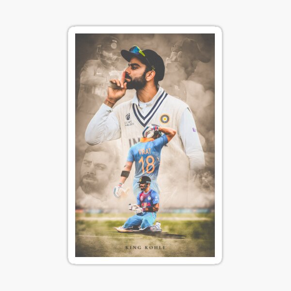 Ascending” Virat Kohli Wallpaper " Sticker for Sale by ArtParadox ...