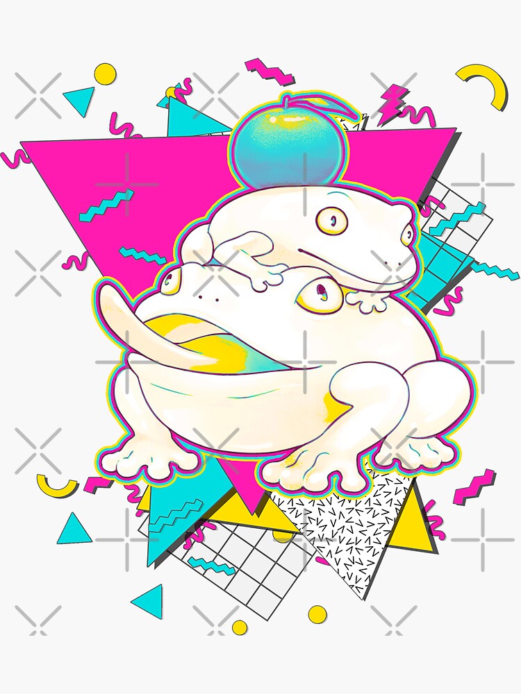 "Toadally Awesome *90s graphic design*" Sticker for Sale by Carryneon ...