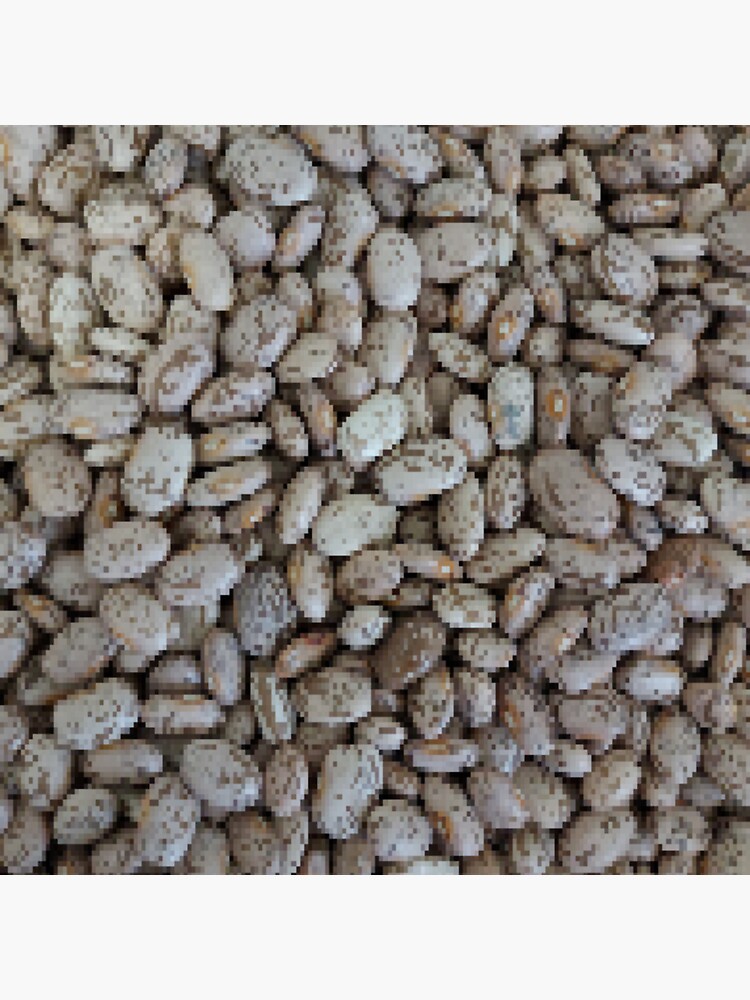 "16-Bit Pixel Food Pattern Pinto Beans" Sticker for Sale by ...