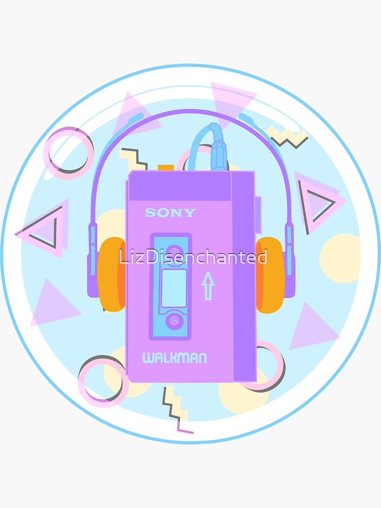 "Walkman" Sticker for Sale by LizDisenchanted | Redbubble