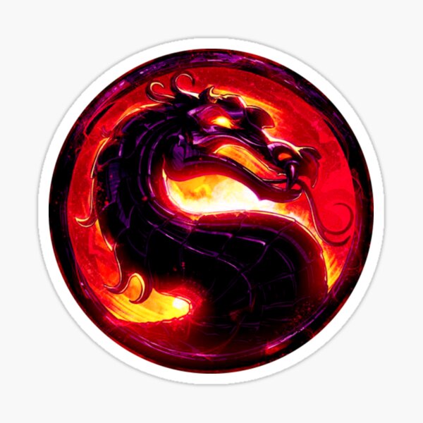 "Mortal Fire Red " Sticker for Sale by PollyFerman | Redbubble