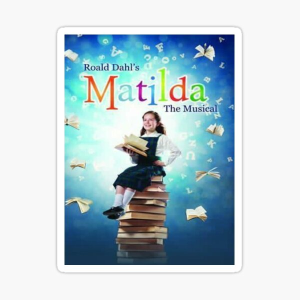 "Matilda musical" Sticker for Sale by collinsdrawings | Redbubble