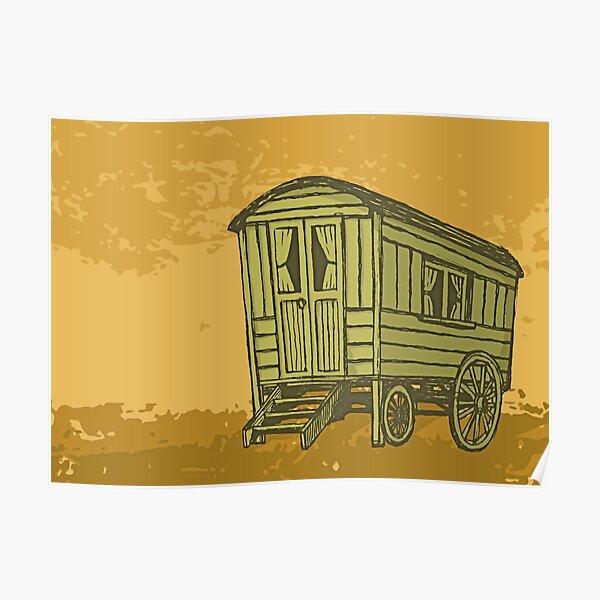"Gypsy Caravan Wagon" Poster for Sale by sifis | Redbubble