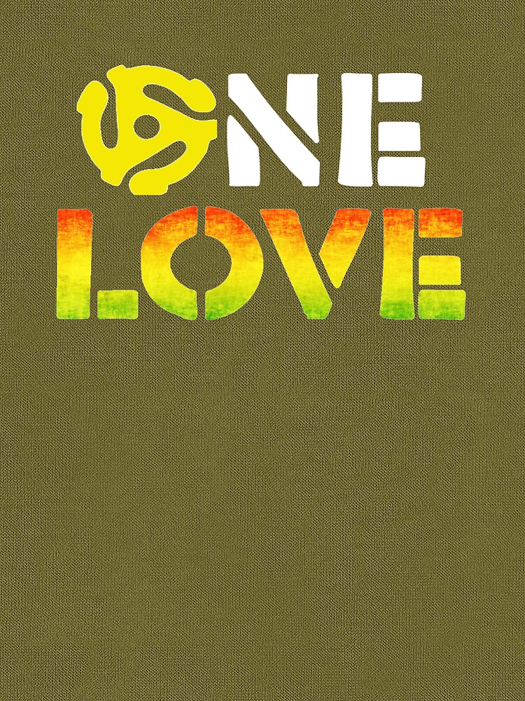 "One Love Rasta Reggae 45 RPM Vinyl Record" T-shirt by WARRENEXCHANGE ...