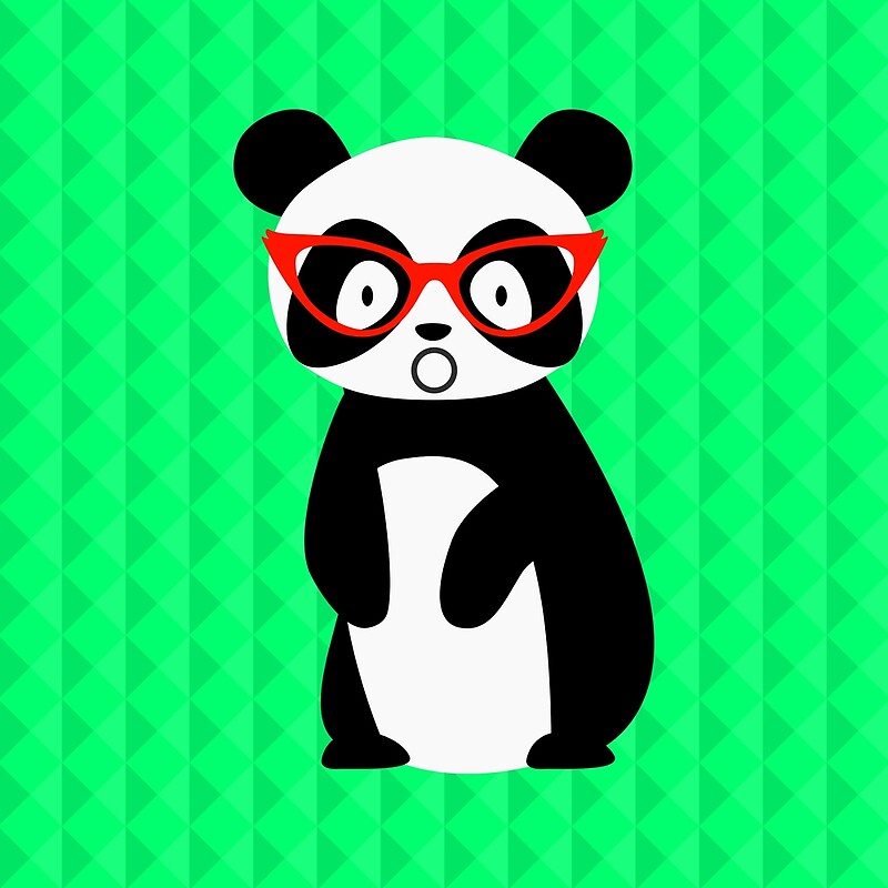 "shocked panda" by MallsD | Redbubble