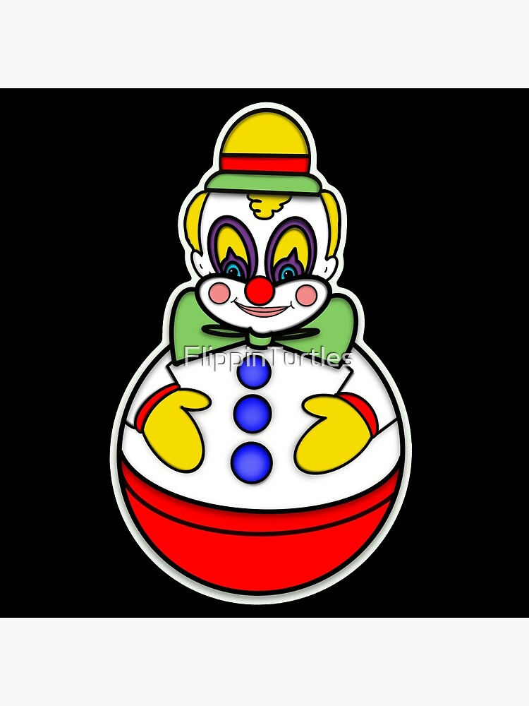 "Roly Poly Clown with Black" Poster for Sale by FlippinTurtles | Redbubble