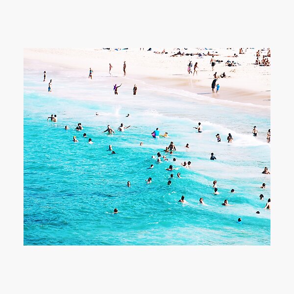 Lámina fotográfica «Impresión de playa, Lámina de playa, Vida de playa ...