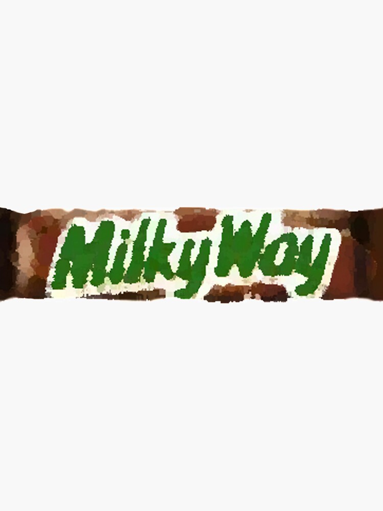 "Pastel Milky Way Candy Bar Wrapper in Oils Classic " Sticker for Sale ...