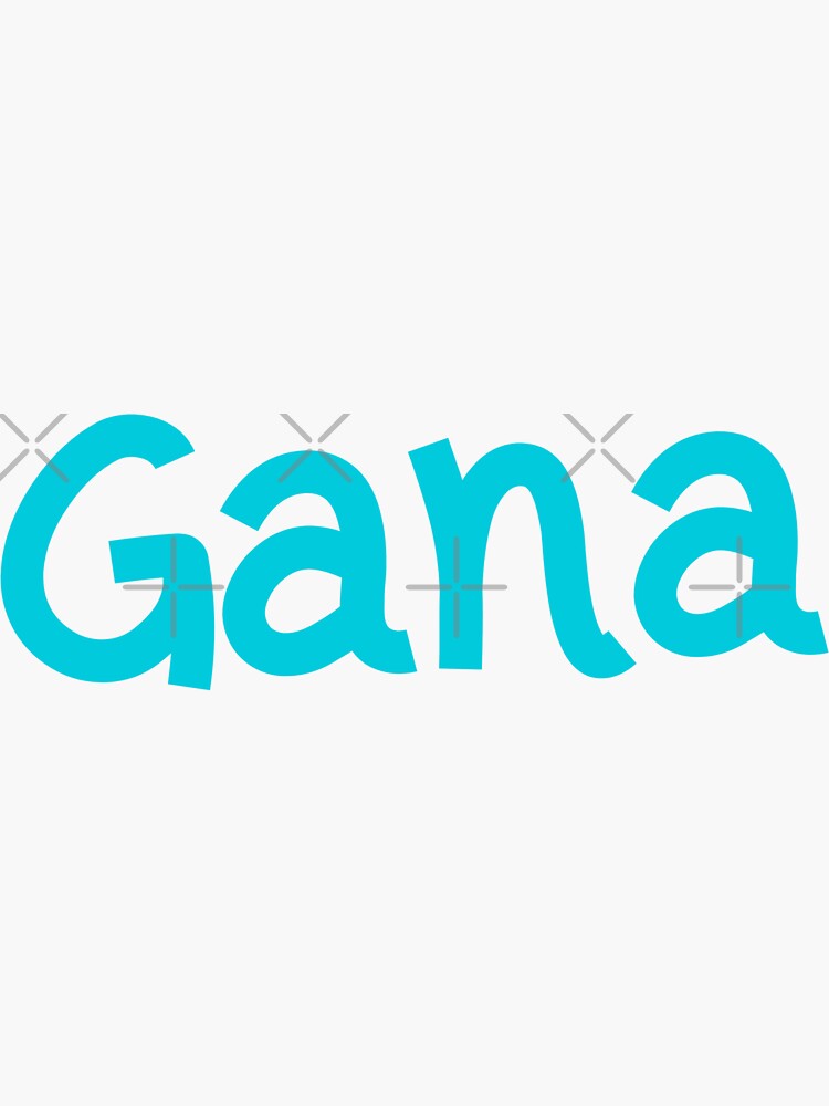 "Gana, Funny Cool Best color art" Sticker for Sale by artdragongift ...