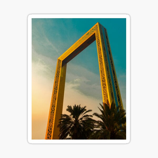 "Dubai Frame" Sticker for Sale by Naturism | Redbubble