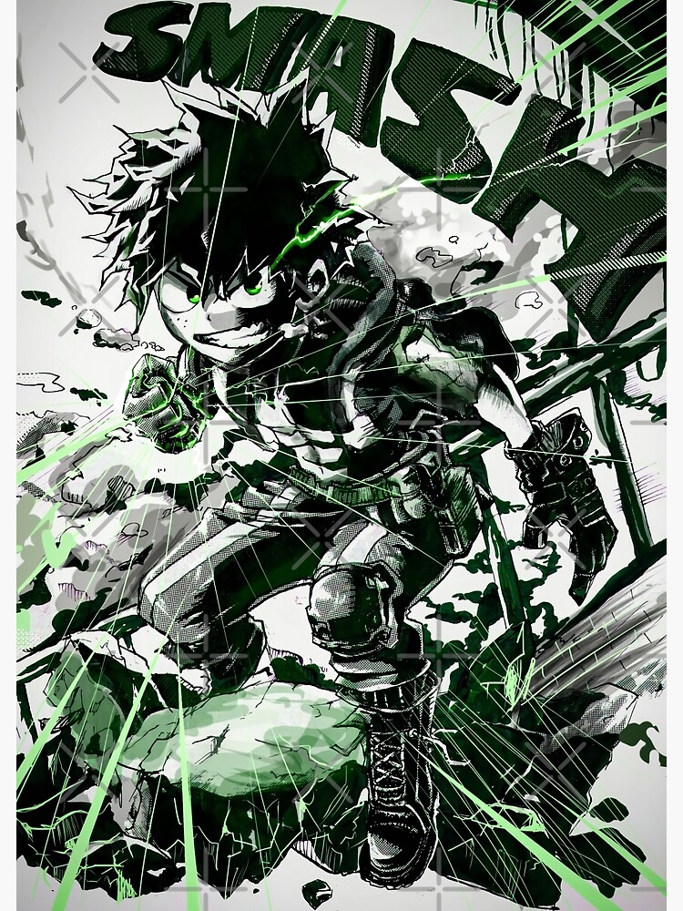 "Izuku Midoriya My Hero Academia Design Fanart" Art Print for Sale by ...
