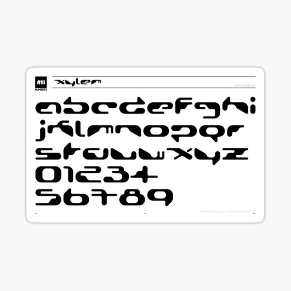 "aphex twin font" Sticker for Sale by katly00 | Redbubble